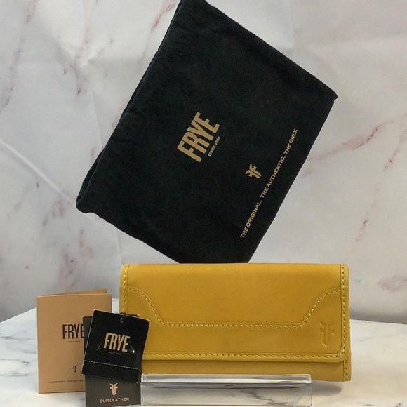 Frye | Bags | Nwt Frye Melissa Yellow Leather Wallet | Poshmark